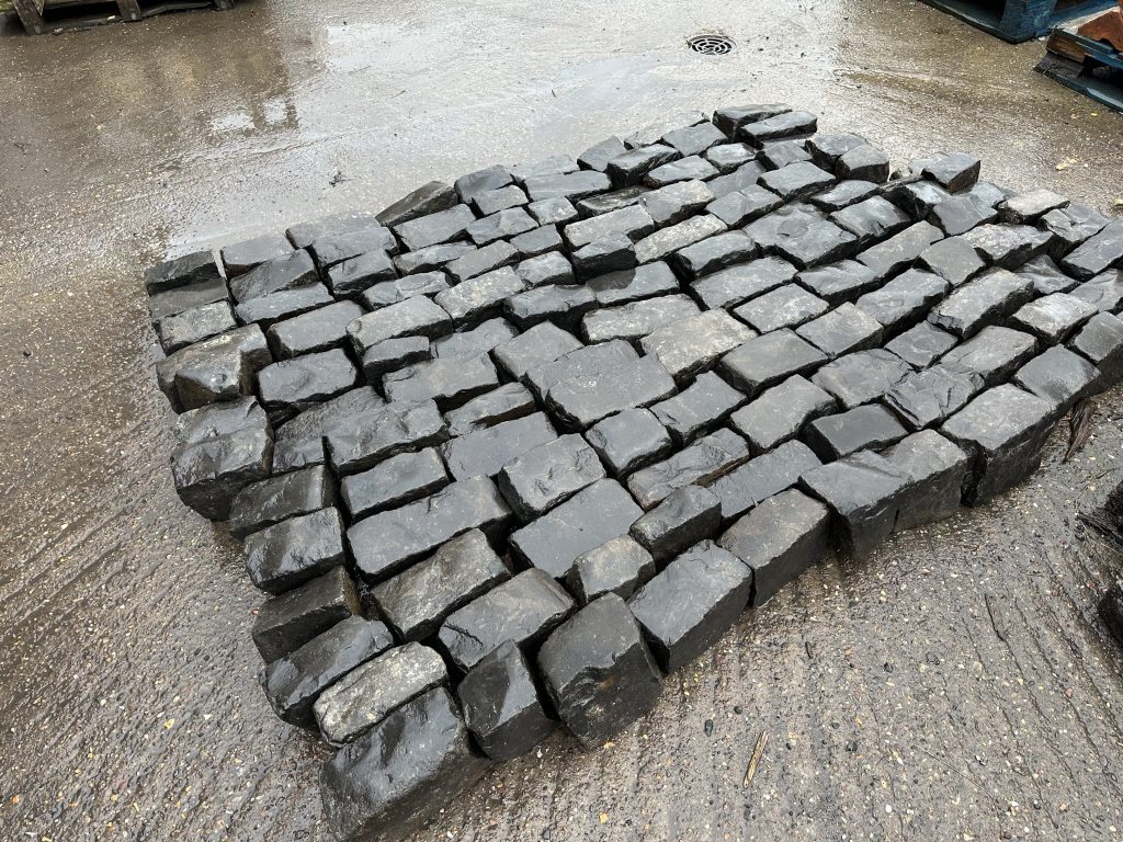 Reclaimed Black Granite Cobbles/Setts – Obrien Architectural.com