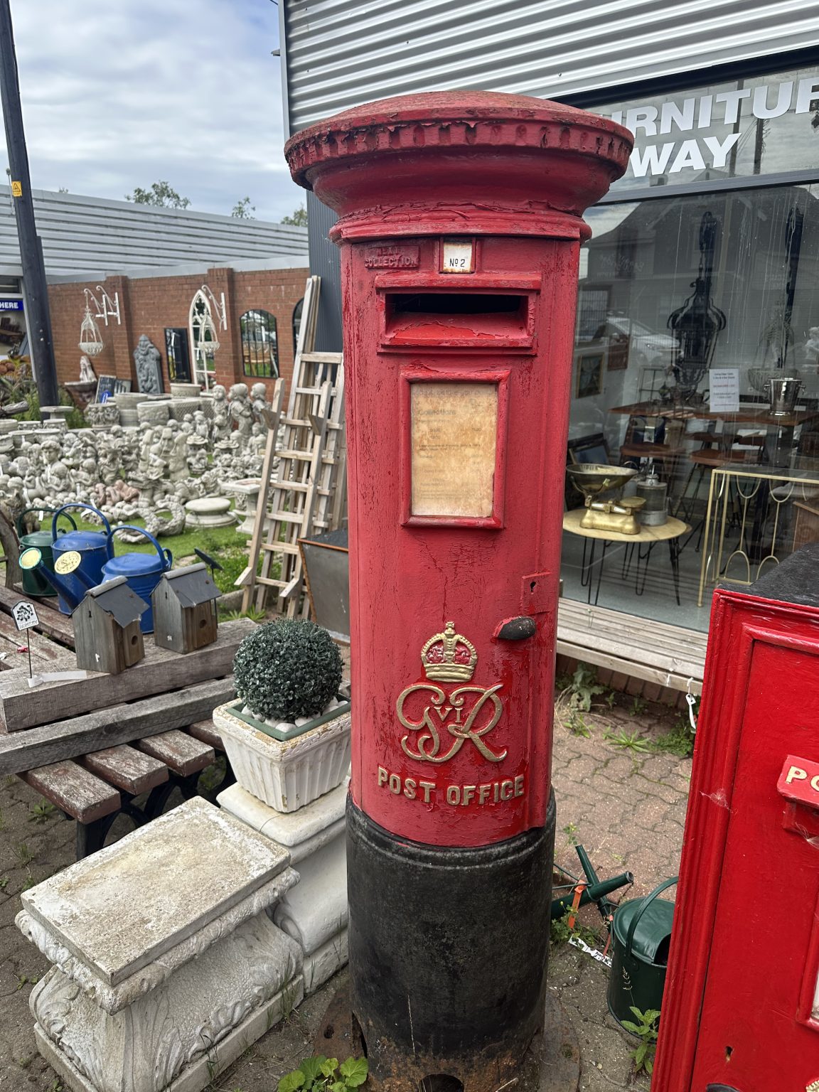 Original Red George 6th Royal Mail Pillar Box – Obrien Architectural.com