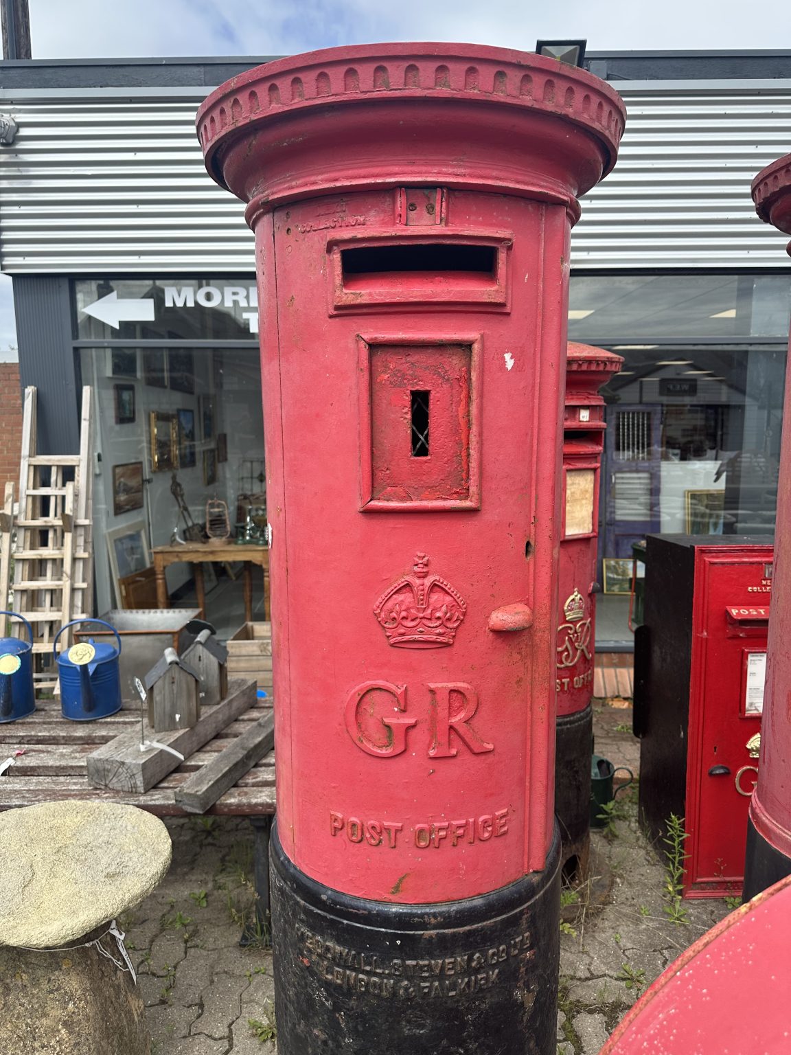 Original Red George 5th Cast Iron Royal Mail Pillar Box - Obrien ...